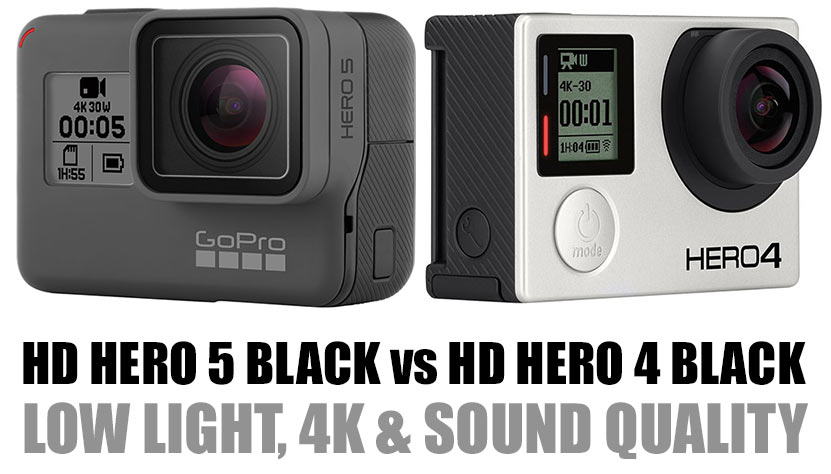 Go Pro HD Hero 5 Black Audio Quality Test Against HD Hero 4