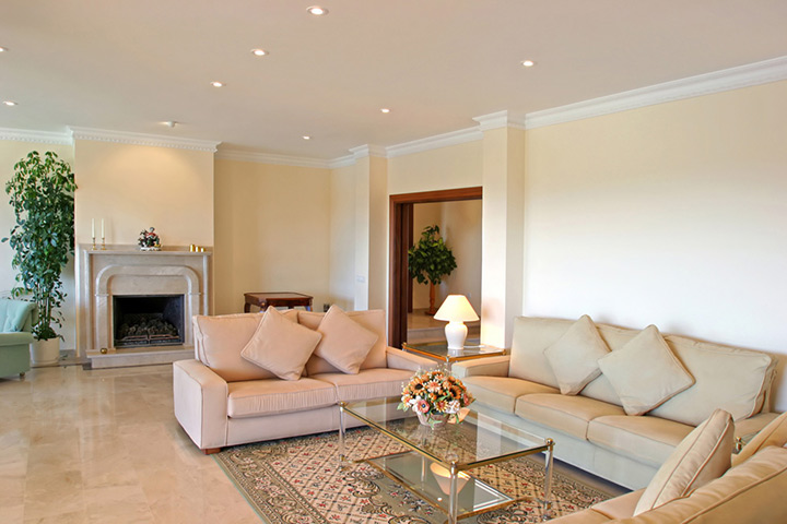 Photographing the Living Room of a Property